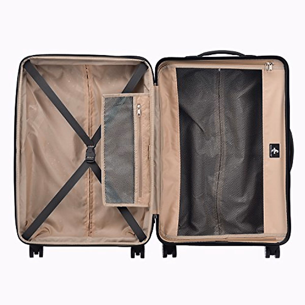 Atlantic Luggage Atlantic Ultra Lite Hardside Expandable Spinner, Jade Black, Checked Medium