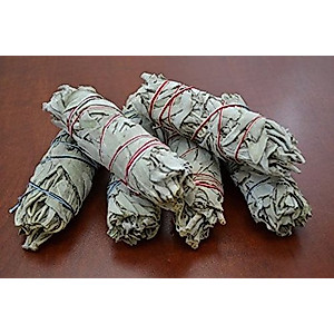 Incense Garden White Sage Smudge Sticks Bundle - 3 Pack - 4 inches - Hand Cultivated California White Sage
