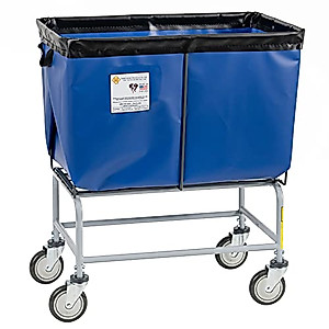 R&B Wire™ 466 Elevated Vinyl Truck, 6 Bushel Capacity, Blue, Made in USA