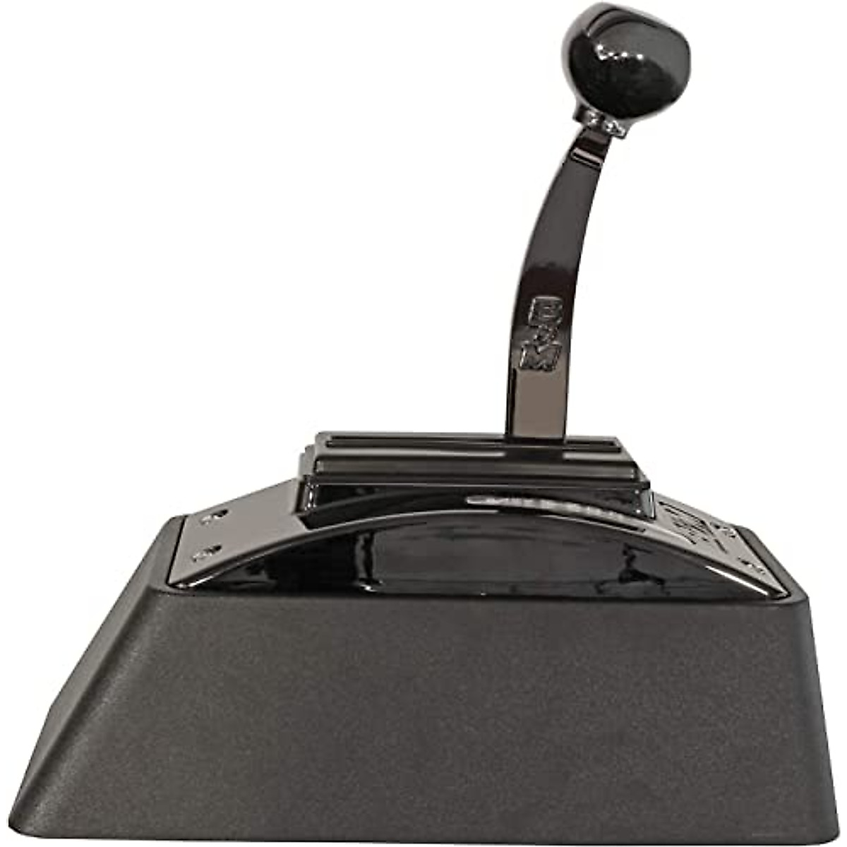 B&M AUTO RATCHET QUICKSILVER SHIFTER,BLACK FINISH,UNIVERSAL 3 & 4 SPEED,12.23" SHIFT LEVER LENGTH,COMPATIBLE WITH GM TH350,TH400,700R4,200R4,4L60, 4L60E - 4L80E TRANSMISSIONS