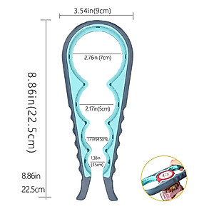 Sorxine Jar Openers,Jar Opener for Weak Hands,Jar Lid Opener,Jar Gripper,Bottle Openers for Seniors and Arthritis,2pack (Blue)