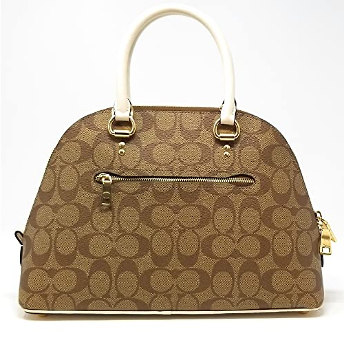 COACH Women's Katy Satchel in Signature Canvas (Khaki Multi)