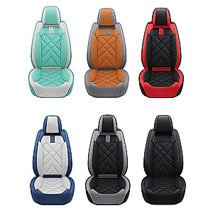ROBECCHI Car Seat Covers Fit for Jeep Wagoneer 2022 8 Seat Car Seat Cover,No-Slip Waterproof Breathable Faux Leather Automotive Seat Covers,Full Set，Blue White