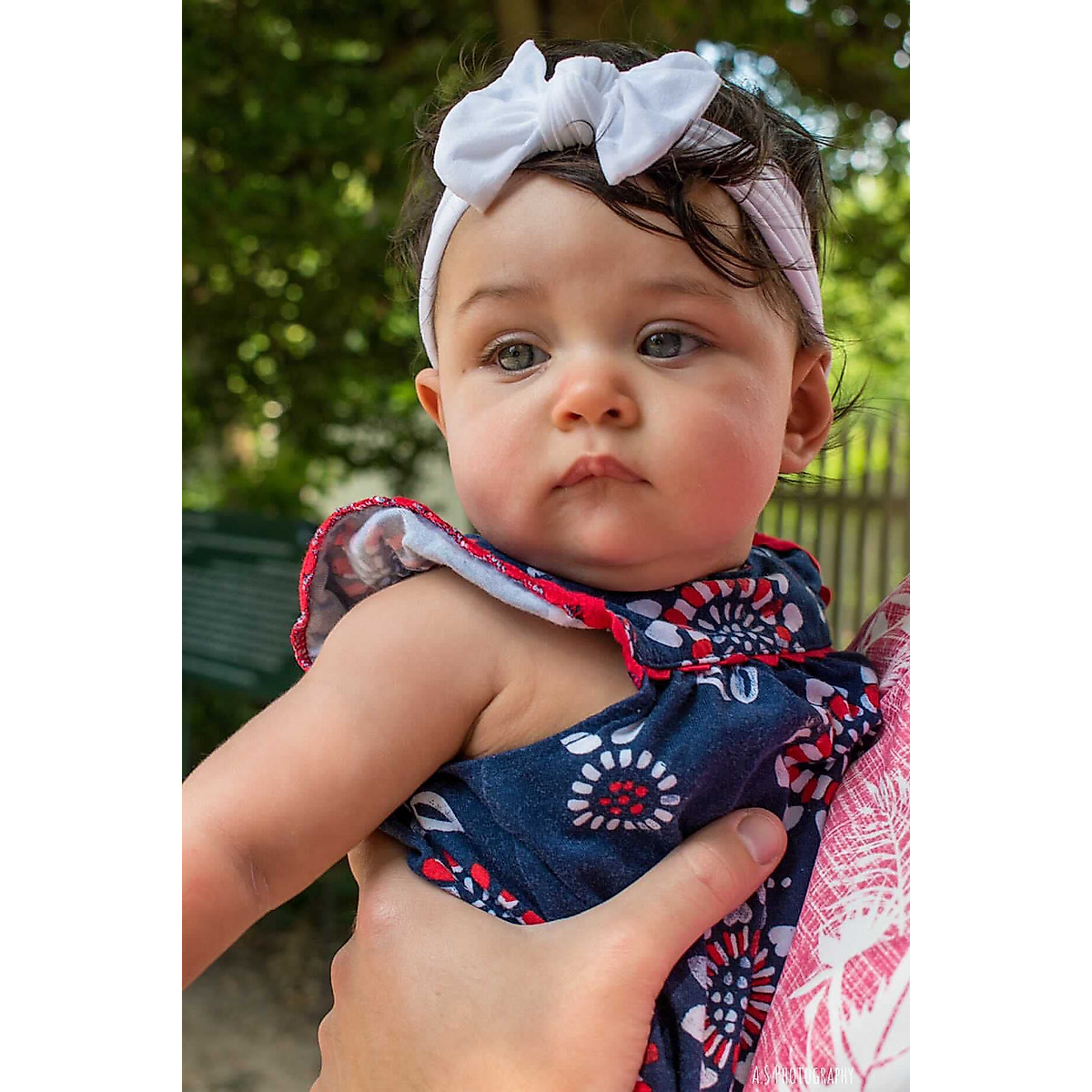 DiaperSquad's Baby Girl Bow Headbands Newborn Infant Toddler 20-pack Hairbands and Bows Child Hair Accessories