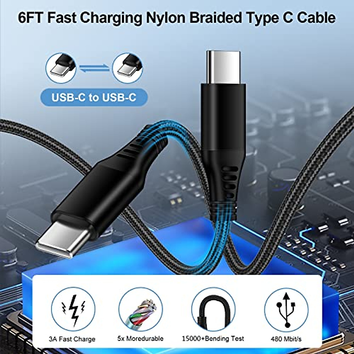 A54 Super Fast Samsung 25W Type C Charger USB C Charging Block for Samsung Galaxy A53 A14 A13 5G,A34,S23 S22 Ultra,S21 FE,S20,A03S,Z Flip4 Fold4,Wall Charger Plug Box+6FT C Andriod Phone Charger Cable