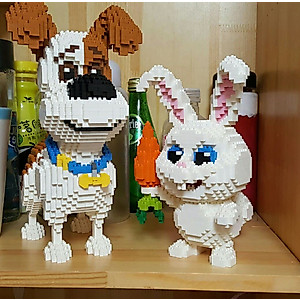 Building Block Animal Dog Micro Mini Block Dogs Building Animal Set DIY 3D Block Toy Building Blocks for Kids Or Adult 2100 Pieces