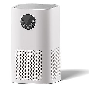 MIUI Air Purifiers - Air Purifyer for Bedroom Home, Hepa Air Filter Cleaner Super Mute Efficient Filtering for Allergies and Pets Smokers Office Desktop (White)