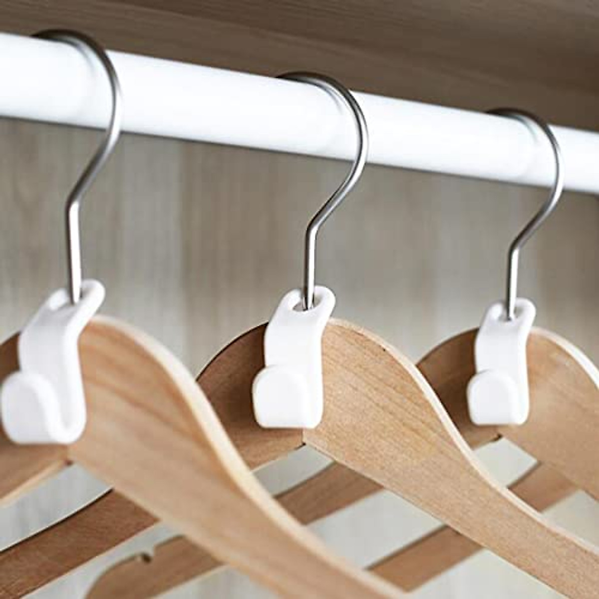 Artibetter Drying Rack Clothing 100Pcs Clothes Hanger Connector Hooks, Mini Hanger Hooks, Hanger Connector Hooks, S- Shaped Coat Hanger for Closet Space Savers and Organizers Hanger Hooks