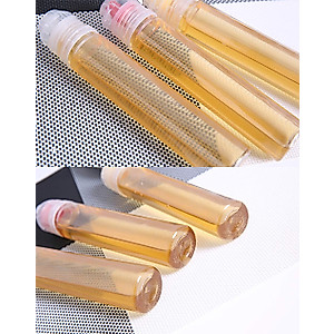 AKOAK 4 Pcs Reusable Plastic Squeeze Bottle Dispenser, Salad Dressing, Ketchup, Honey Storage Bottle, Perfect for Kitchen Accessories