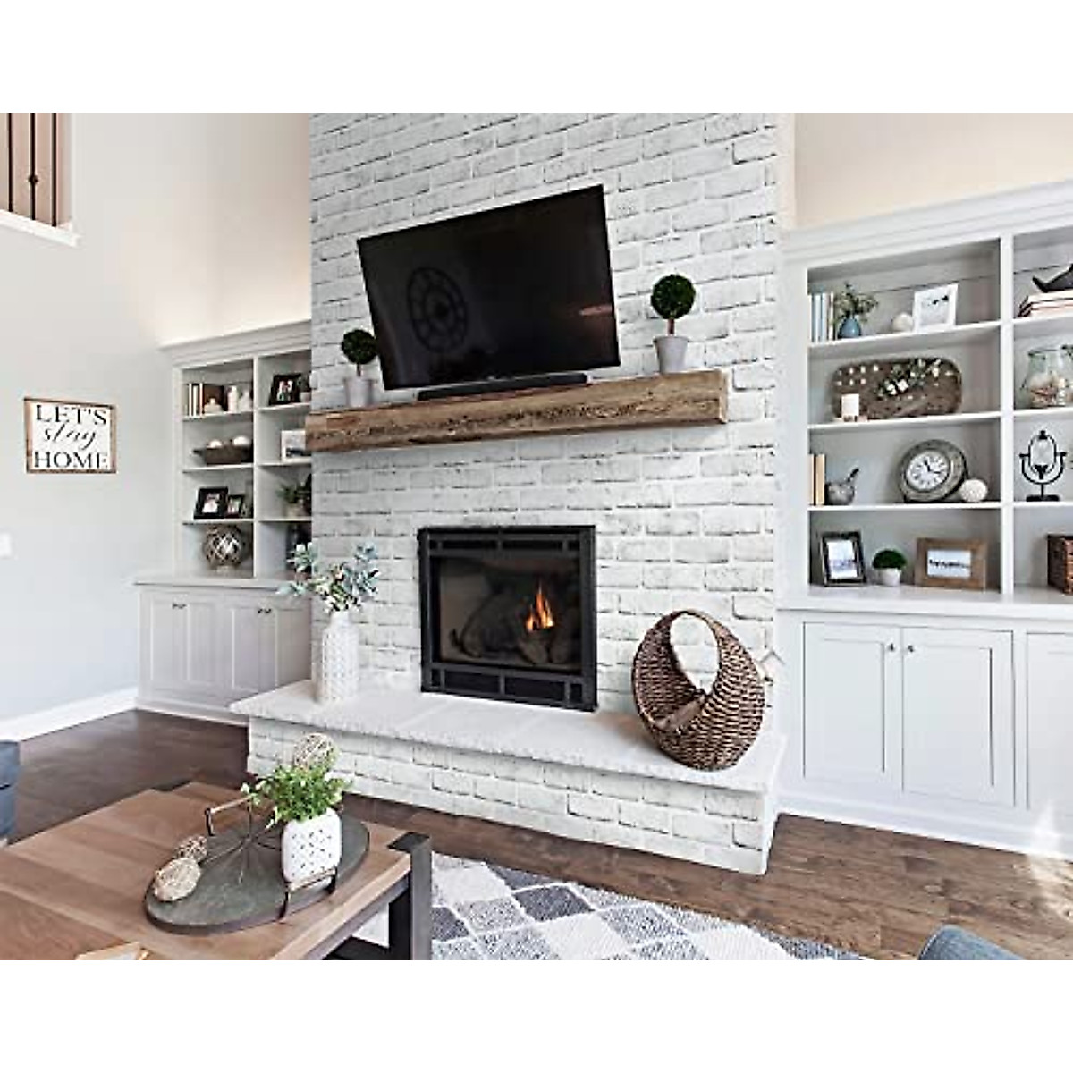 Timeet Brick Wallpaper Peel and Stick Wallpaper White Grey Brick Contact Paper 3D Brick Wall Paper Stick and Peel Wallpaper Removable for Bedroom Living Room Decoration 17.7in x 78.7in