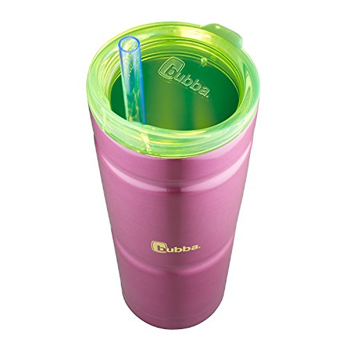 Bubba Envy S Vacuum-Insulated Stainless Steel Tumbler with Lid and Straw, 24oz Reusable Iced Coffee or Water Cup, BPA-Free Travel Tumbler, Paradise Purple