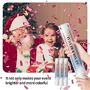 OFOZOVEY Confetti Cannons 11.8IN Gender reveal Multicolor Confetti Poppers for Wedding Celebration, Gender Revealing Party,Birthday Party, Pranks, Graduation, Christmas Eve(6 Pack Blue)