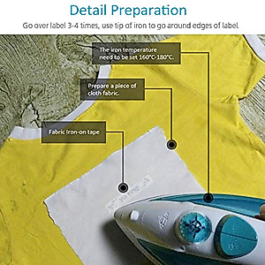 COLORWING Fabric Tape Replacement for Brother Iron On Label Tape TZe-FA231 TZ 12mm 0.47" White, for Brother Ptouch PTD400 PTD210 PT-1280 Label Maker, 3-Pack