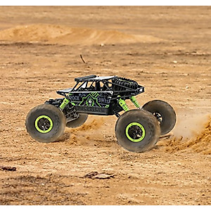 Click N' Play Remote Control Car 4WD Off Road Rock Crawler Vehicle 2.4 GHz, Green