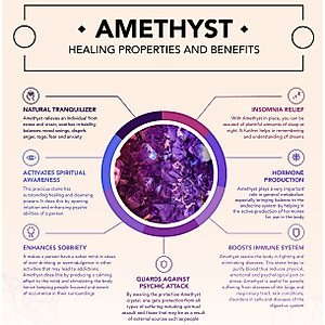 HESHPAWS 2 Pack Genuine Amethyst Adjustable Bracelets Crystal Healing Stones Bracelets Supernatural Reiki Bead Bracelets for Women Men (Amethyst)