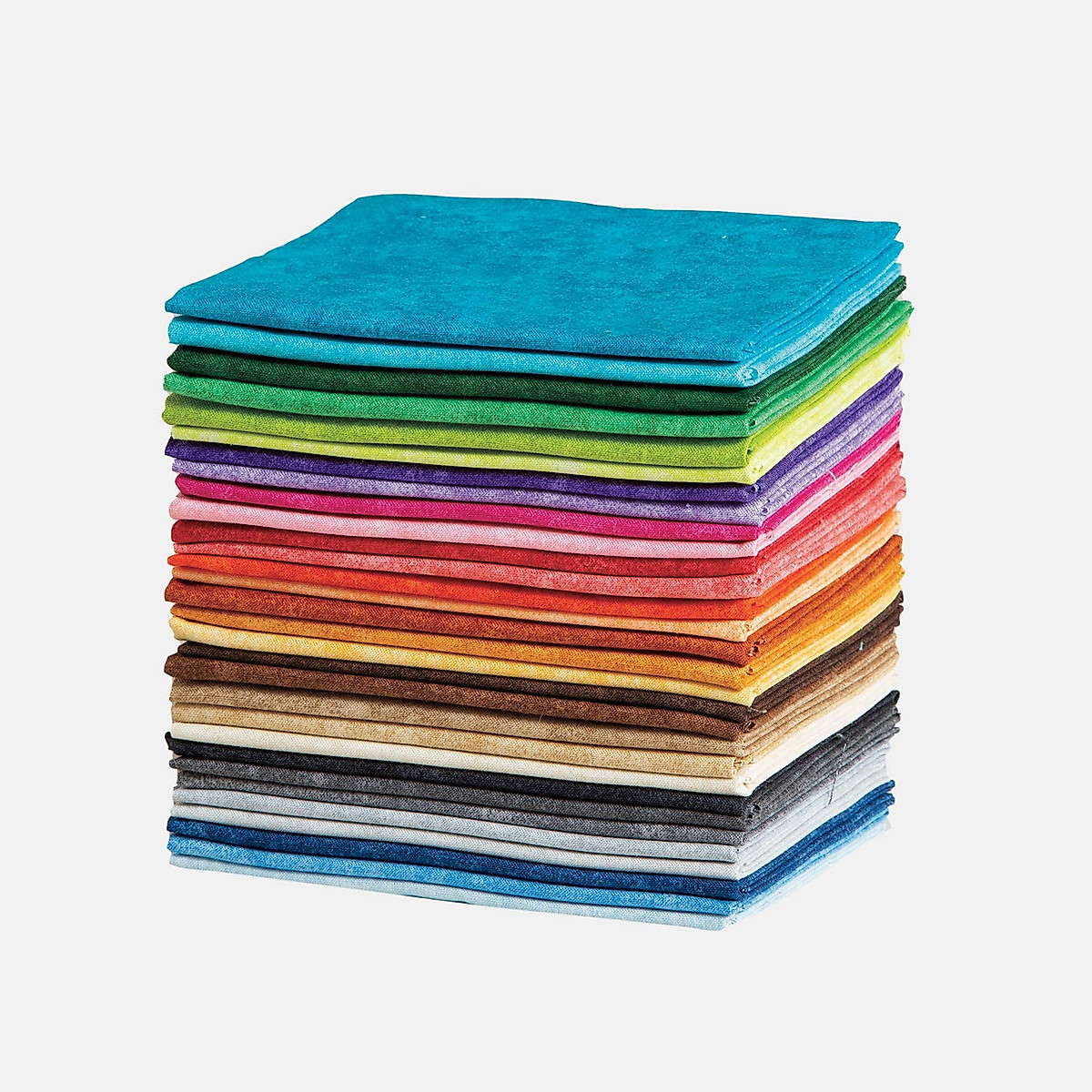 Connecting Threads Blender Collection 30 pcs 18"x22" 100% Cotton Precut Quilting Fabric Bundle Fat Quarters (Mirage Tonals)