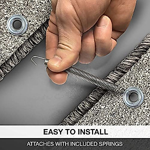 Prest-O-Fit 3-Pack 2-4050 Wraparound Radius RV Step Rug Stone Gray 22 in. Wide