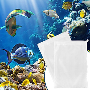 MyfatBOSS Aquarium Filter Media Bags - Extra Fine - 10 PCS Fine Mesh Reusable Nylon Net Filter Bags with Plastic Zipper for Extra Fine Resins Filter, 7.9 x 5.5 Inch