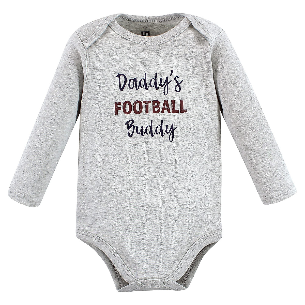 Hudson Baby baby girls Long-sleeve Bodysuits Hudson Unisex Cotton Long Sleeve Bodysuits Football Buddy 0 3 Months, Football Buddy, 0-3 Months US