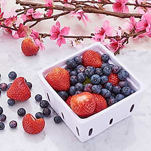 Old Dutch International White Berry Basket, 2¾" H, small