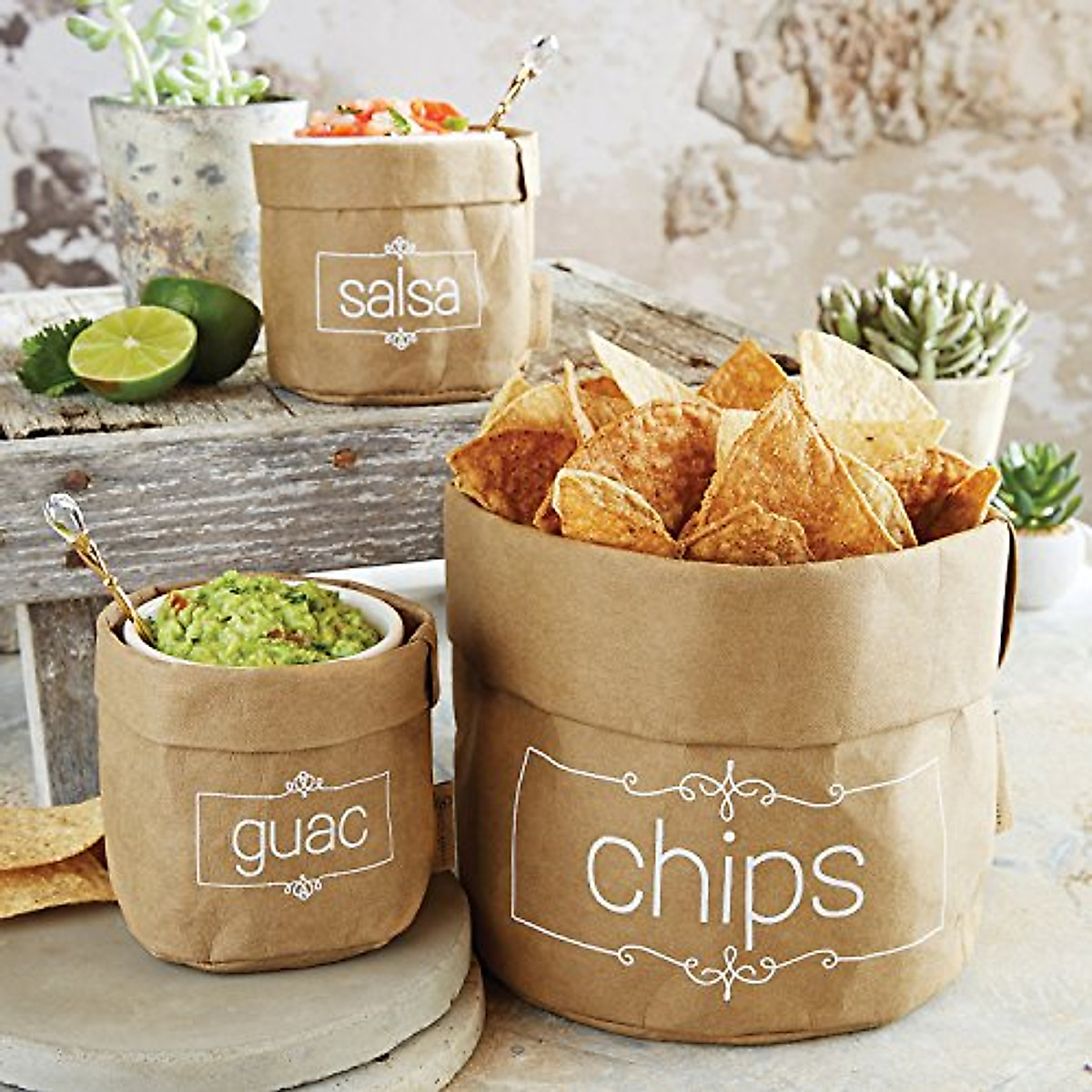 Santa Barbara Design Studio Table Sugar Washable Paper Holder, 11 x 6.37", Natural