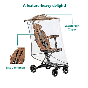Evolur Cruise Rider Stroller Rain Cover