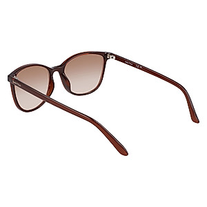 NAUTICA Women's N2243S Rectangular Sunglasses, Crystal Brown, One Size