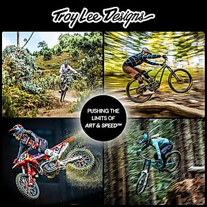 Troy Lee Designs GP Helmet for Motocross MX, Light Weight 16 Vents, Overload Blue/White, 2X, SKU 103252036