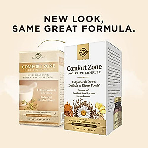 Solgar Comfort Zone Digestive Complex, 90 Vegetable Capsules - Enzymes for Digestion - Support The Body’s Natural Digestive Process - Break Down Difficult To Digest Foods - Kosher - 90 Servings