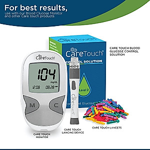 Care Touch Blood Glucose Test Strips for Diabetes I For Use with Care Touch Blood Sugar Monitor - 1 Box of 50 Diabetic Test Strips, 50 Count (Pack of 1)