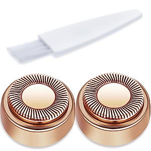 Facial Hair Remover Replacement Heads: Compatible with Finishing Touch Flawless Facial Hair Removal Tool for Women As Seen On TV 18K Gold-Plated Rose Gold (Generation 1 2pack)