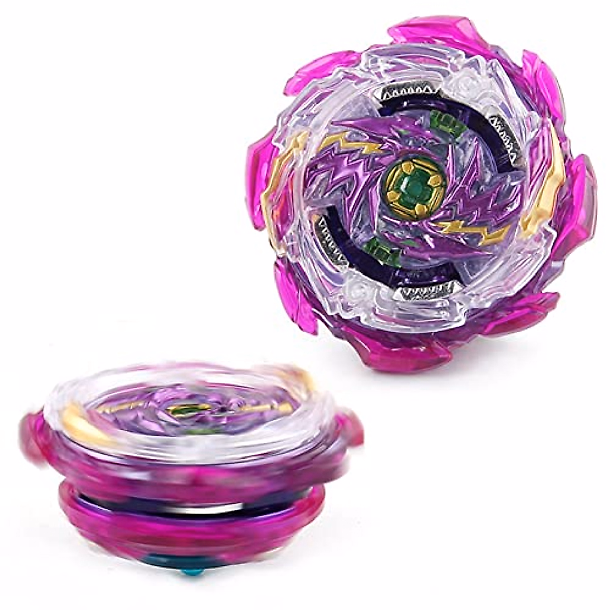 Bays Blade Battling Tops Bey Burst Spinning Starter SuperKing Booster B-177 Jet Wyvern Around Just 1D Jet Wyvern/Wyvron Toys Metal Plastic Fusion Gift with B-184 L/R Two-Way Launcher & Grip (Black)