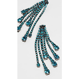 Elizabeth Cole Women's Sophia Earrings, Teal, Blue, One Size
