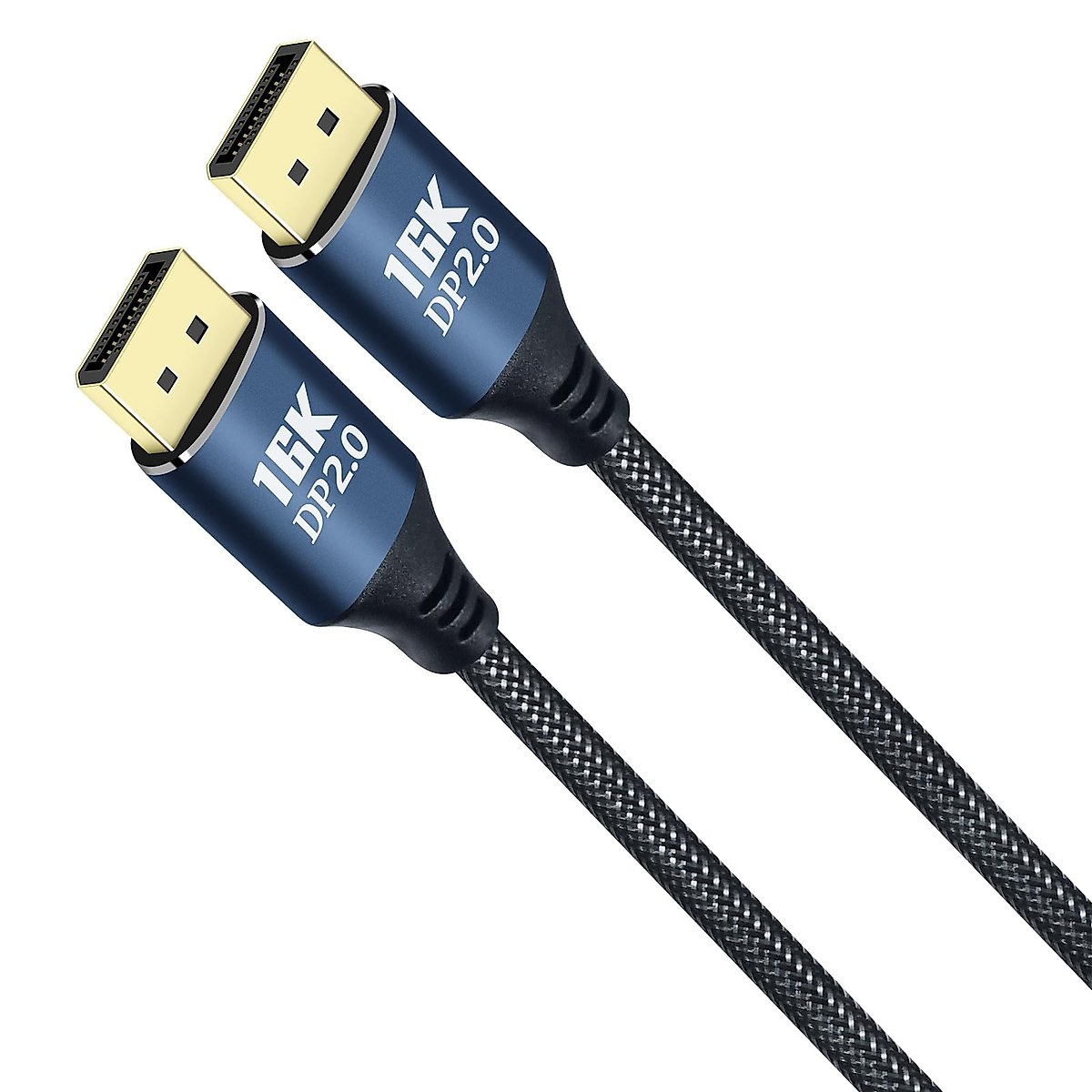 DCHAV 16K Displayport to Displayport Cable Display Port 2.0 16K@60Hz, 8K@120Hz, 4K@240Hz 165Hz 144Hz 80Gbps HDR FreeSync G-Sync DP Cord for Computer Gaming Monitor Laptop PC TV Graphics Card, 5ft