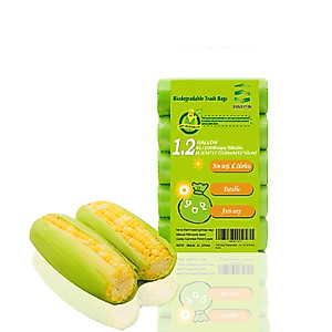 Mini Trash Bags, Inwaysin 1.2 Gallon Trash Bags, Small Bin Bags, 6L, 100Bags, Clear Green…