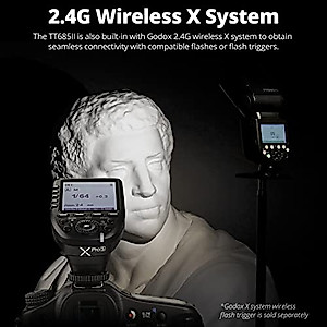 Godox TT685IIS 1/8000s HSS GN Speedlite Flash TTL TCM efficient Conversion Function Built-in Godox 2,4G X System Receiver(TT685IIS for Sony)