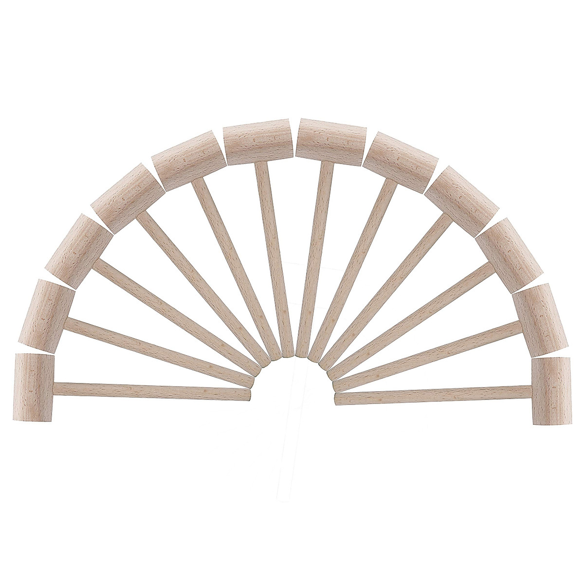 12 Pack Wooden Crab Mallets Natural Hardwood Crab Hammers Lobster Seafood Crackers