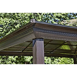Venus Gazebo 12 feet by 14 feet, Brown color