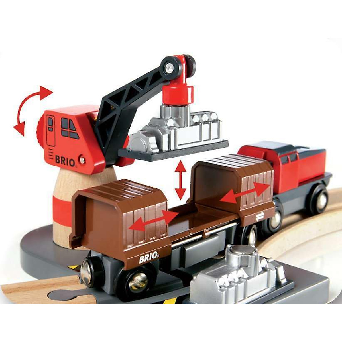 BRIO World 33052 Deluxe Railway Set | Comprehensive Wooden Train Toy Set for Kids Age 3 and Up | FSC Certified Eco-Friendly Toy | Exciting Harbor and Metro Scenes