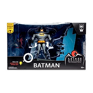 McFarlane Toys - 7-Inch Batman Figure – DC Multiverse Figures – Batman Toys – Gold Label Batman Action Figure – 22 Moving Parts – Collectable Art Card Included
