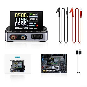 DPS150 DC Power Supply Variable, Laboratory Desktop DC Power Supply Adjustable Regulator PD/QC Programmable Switching Power Supply(A General configuration)