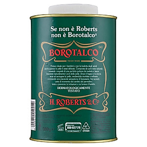 Borotalco Body Powder, 17.5 oz, Italian Classic Talc, Floral Scent, Dermatologically Tested, For Newborns & External Use Only