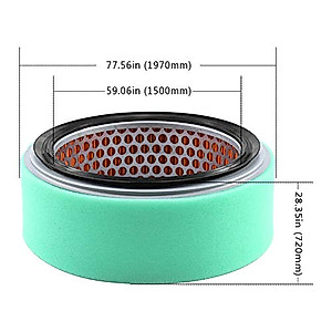 Air Filter 11013-2213 M144815 Replacement for John Deere X475 X485 X575 X585 X700 X720 X724 X728 X729 for Kawasaki FD750D # M152049 M148207 11013-2213 11013-2186