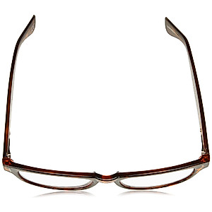 Foster Grant Conan Multifocus Rectangular Reading Glasses, Shiny Tortoise/Transparent, 54 mm + 1.5