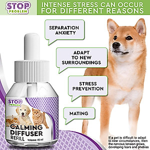 Beloved Pets Pheromone Calming Diffuser Refill 2 Pack for Cats with Long-Lasting Relax Effect - Enhanced Formula of Anxiety Relief - Stress Prevention for Pets (Diffuser not Included)