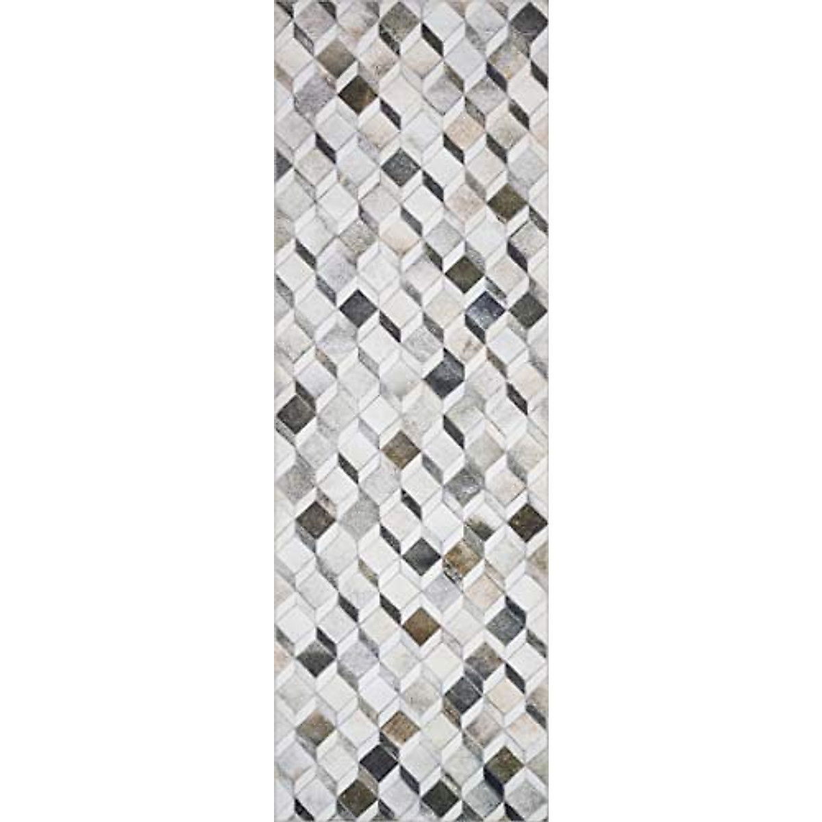 Loloi II Maddox Collection MAD-02 Grey/Mocha, Contemporary 2'-3" x 3'-9" Accent Rug