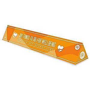 Gift Republic 100 Things To Do For Wellbeing Scratch Off Bucket List Poster