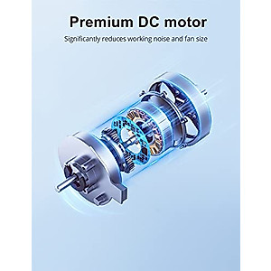 Delvit Standing fan,Oscillating Fan with Remote control,Quiet,Electric Pedestal 13 Speed Levels, 9-Hour Timer, 3 Wind Modes, 14-inch Adjustable Height for House Room Office Bedroom Use (Black)