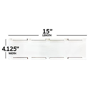 Storage Theory Yogurt Fridge Organizer - Holds up to 4 Wide-Mouth Vegan and Greek Yogurt Cups Each - Peel and Stick Slider Shelf for Small Refrigerator Spaces - 2 pc