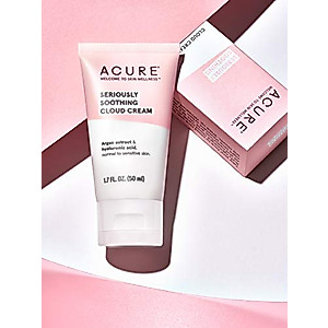 Acure Seriously Soothing Starter Kit - 100% Vegan & For Dry to Sensitive Skin, Includes Cleansing Cream, Cloud Cream, & Day Cream, Serum Stick & Blue Tansy Night Oil, 5 Count